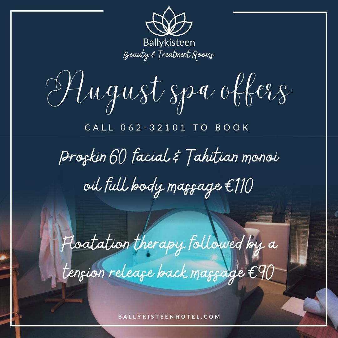 Spa & Beauty Treatments in Tipperary | Ballykisteen Golf Hotel